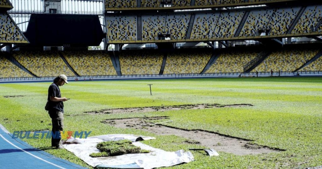 Orang ramai ambil rumput Stadium Nasional sebagai kenangan | BULETIN ...