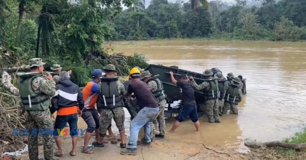 Lebih 1,000 terputus hubungan, Jambatan Tanjung Kala ditenggelami air ...