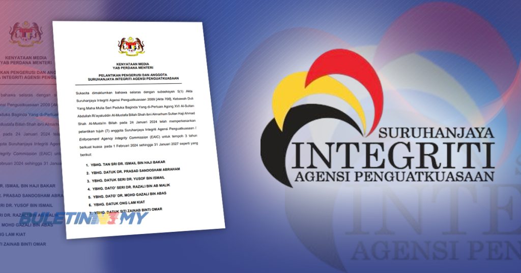Tan Sri Dr Ismail dilantik Pengerusi EAIC untuk tempoh tiga tahun ...