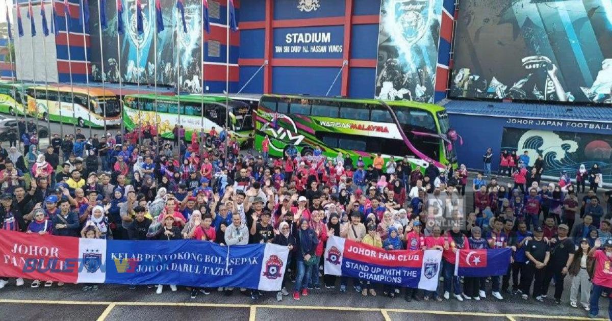 Final Piala Malaysia: 101 bas penyokong JDT ke SNBJ | BULETIN TV3 Malaysia