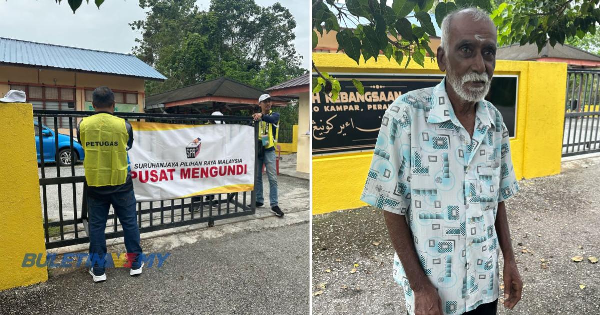 PRK Ayer Kuning: Warga emas jalan kaki 2km, orang pertama tiba di pusat ...