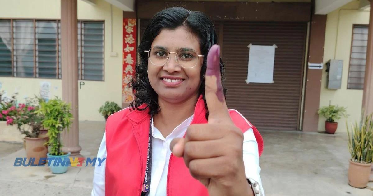 PRK Ayer Kuning: Calon PSM jadi pengundi pertama di SJKC Pheng Lok ...