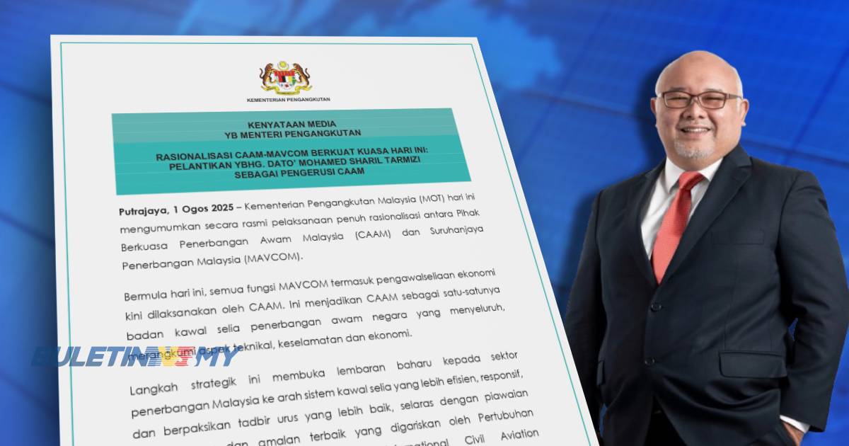 Mohamed Sharil Tarmizi terajui CAAM, ambil alih fungsi MAVCOM | BULETIN ...