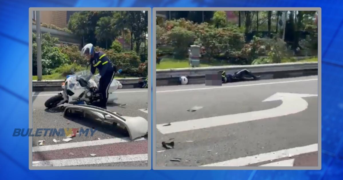 Dua anggota trafik cedera ketika iring delegasi ASEAN sudah keluar ...