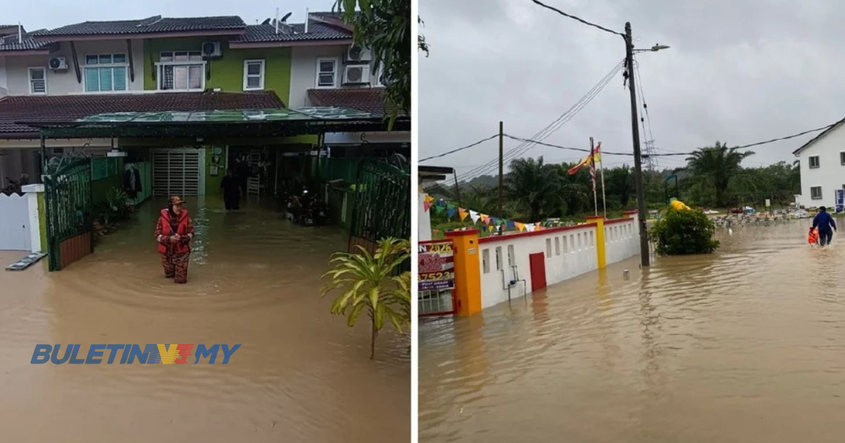 Beberapa kawasan di Sepang dinaiki air, hujan berterusan sejak malam ...