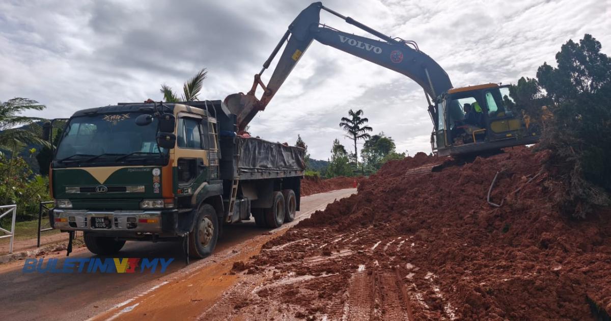 Cuaca hujan, keadaan gelap sukarkan operasi pembersihan runtuhan di ...