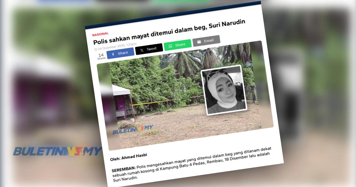 ‘Mahu urus jenazah secepat mungkin, doa pelaku terima hukuman setimpal ...