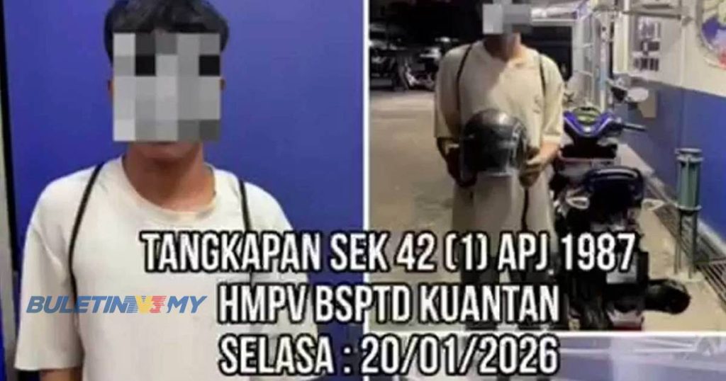 Polis tahan lelaki tunggang motosikal ala ‘Superman’ | BULETIN TV3 Malaysia