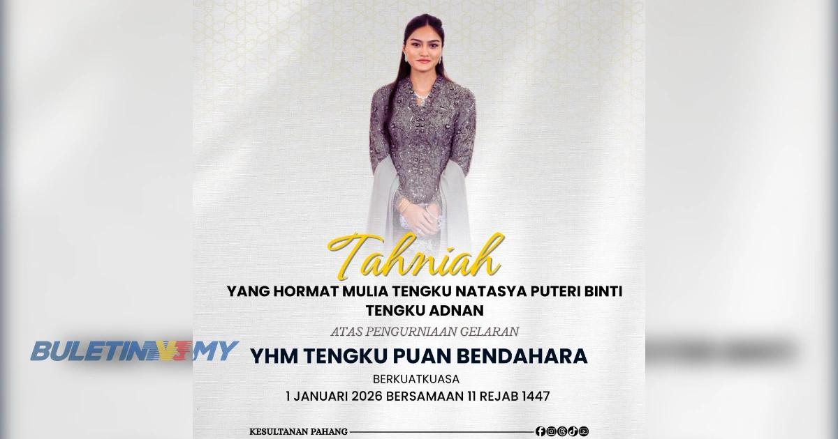 Sultan Pahang kurnia gelaran Tengku Puan Bendahara kepada Tengku ...