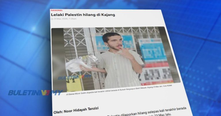 Lelaki Palestin hilang ditemui di Pekan Sungai Besi, awal pagi tadi ...