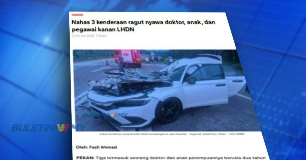 Pemandu pikap terbabit nahas di Pekan ada enam rekod kesalahan trafik ...