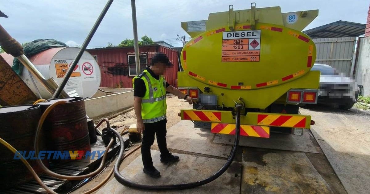 Dua lelaki ditahan disyaki seleweng diesel bersubsidi | BULETIN TV3 ...